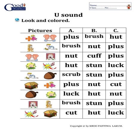 Unit 8.1 u sound 3 | PDF
