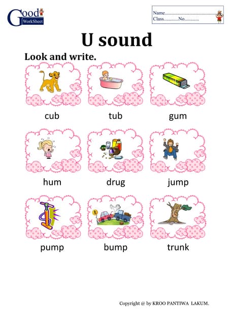 Unit 7.1 u sound 1 | PDF