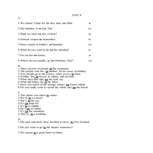Unit 8 | DOCX