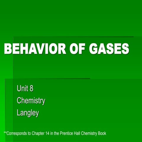 Unit 8- BEHAVIOR OF GASES.ppt