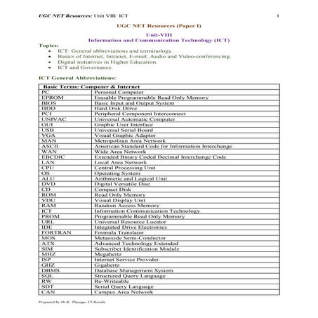 Unit 8 Ict Net Materials Ugc Net Paper Ipdf Internet Computing
