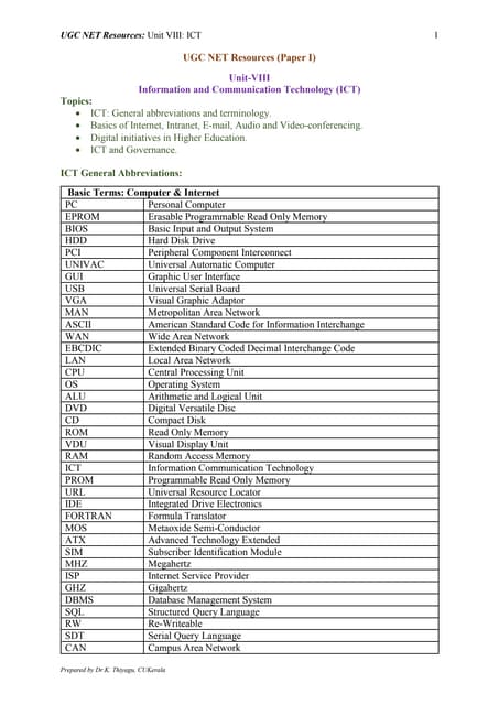 Unit 8 Ict Net Materials Ugc Net Paper Ipdf Internet Computing