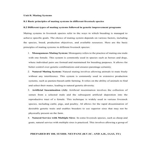 UNIT 8- MATING SYSTEM.pdf