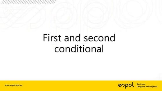 Useful presentation about the zero, first and second conditional | PPT