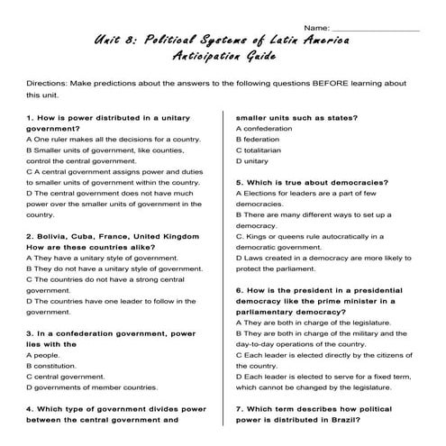 Brazil Mexico Cuba Governments | PPT