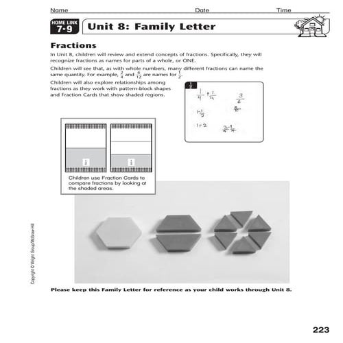 Unit 8 family letter | PDF | Homework and Study | Education