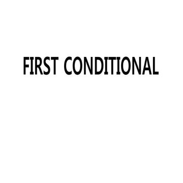 Unit 8 first conditional | PPT