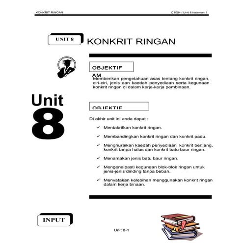 Unit8 konkrit ringan | DOC