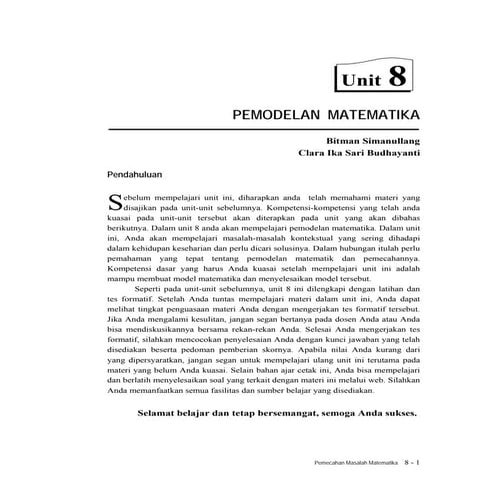 Unit8 konsep dasar_pemodelan_matematika | PDF