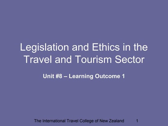 The Tourism Industry - one industry concept | PPT