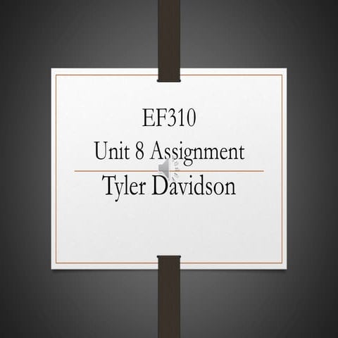 Unit 8 powerpoint_tyler_davidson | PPT