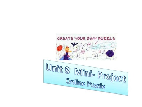 Unit 8 project | PPT