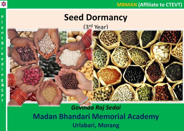 seed dormancy | PPTX