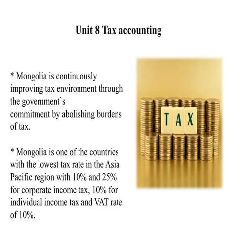Unit 8 tax accounting | PPTX