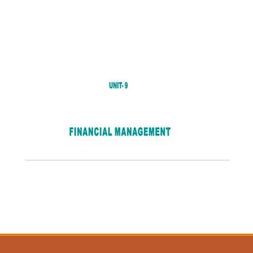 Business studies +2 Unit 9 | PPTX