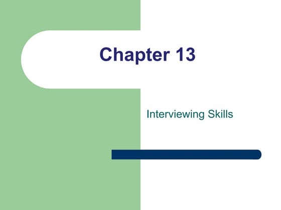 Interviewing Skills PowerPoint | PPT