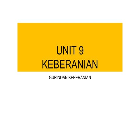 pendidikan moral tahun dua keberanian unit 9 | PPT