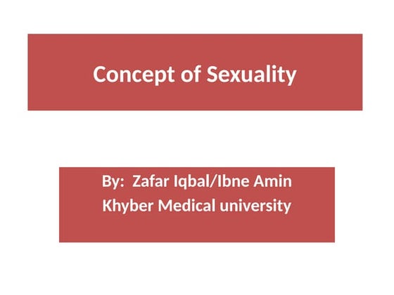 Human Sexuality Dimension Pptx
