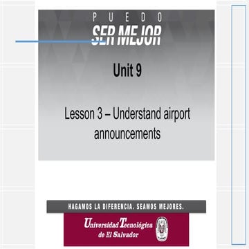 Unit 9 lesson 3 | PDF