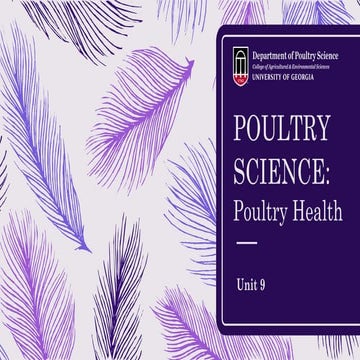 Unit 9 - Presentation.pptx Poultry Diseases | PPTX