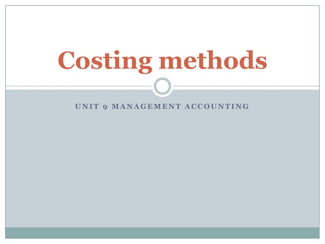 Oracle R12.1.3 Costing Overview | PPTX