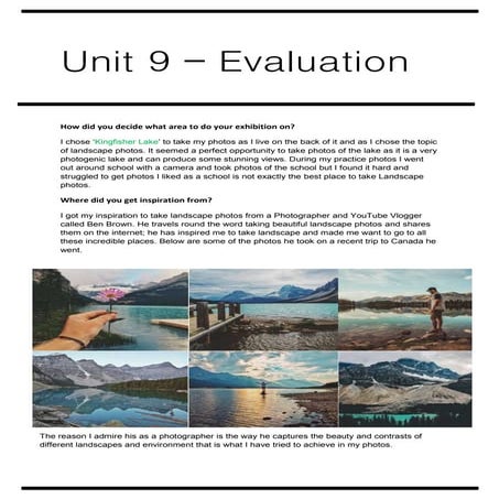 Unit 9 evaluation | DOCX