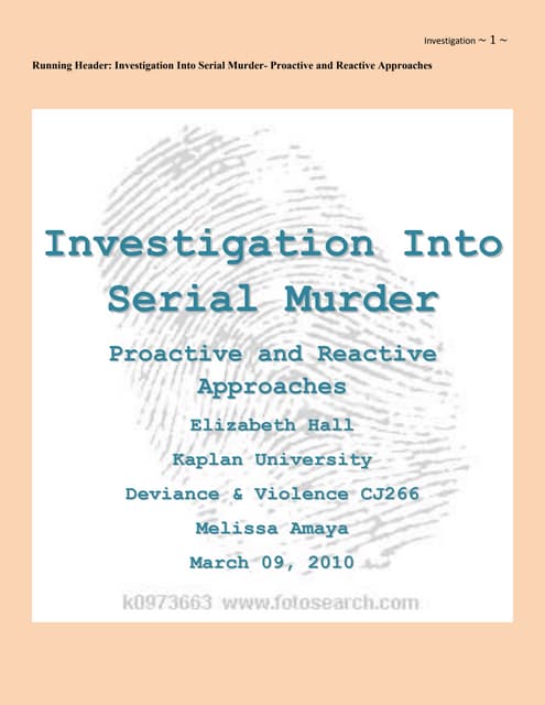 CRIMINAL PROFILING | PPTX