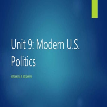 Unit 9 Modern US History | PPTX