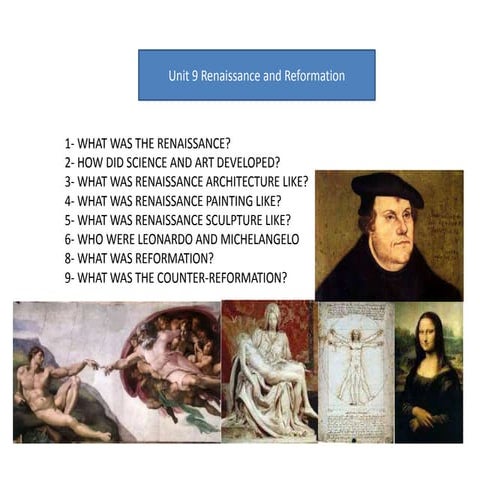 Unit 9 Renaissance and Reformation | PPT