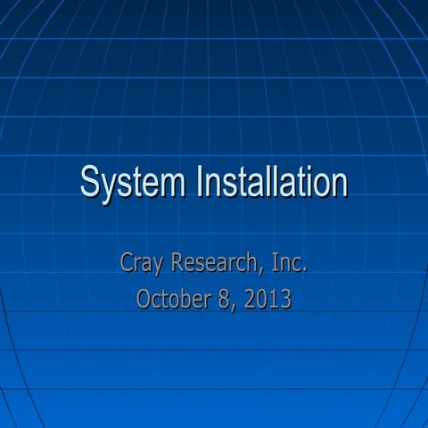Unit 9 system install_pwr_point | PPT