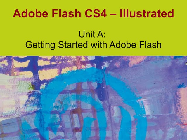 An introduction to adobe flash cs3 | PPTX