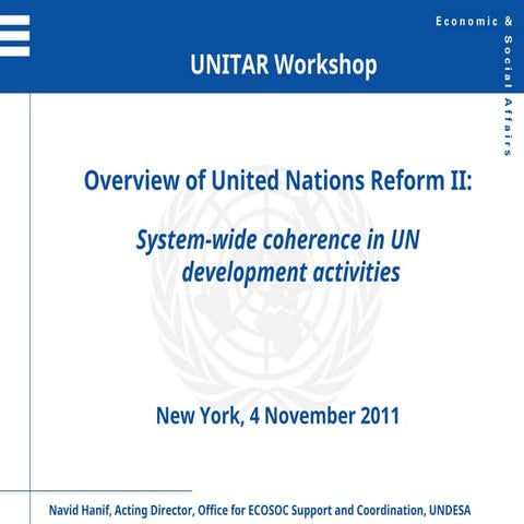 United Nations: System-wide coherence in UN development activities | PPT