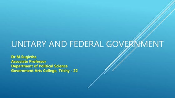 The federal government | PPT