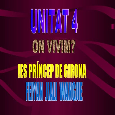 Unitat 4 On Vivim | PPT