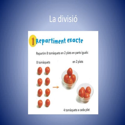 Introducció a la divisió | PPT