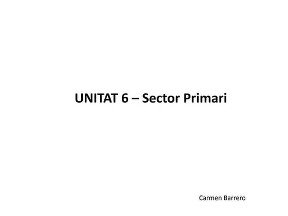 Sector Primari | PPT