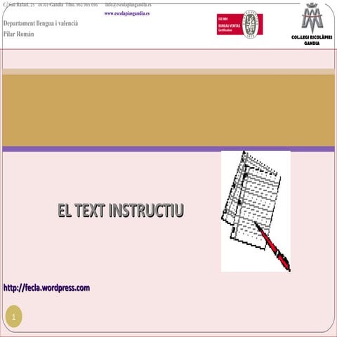 TEXT INSTRUCTIU | PPT