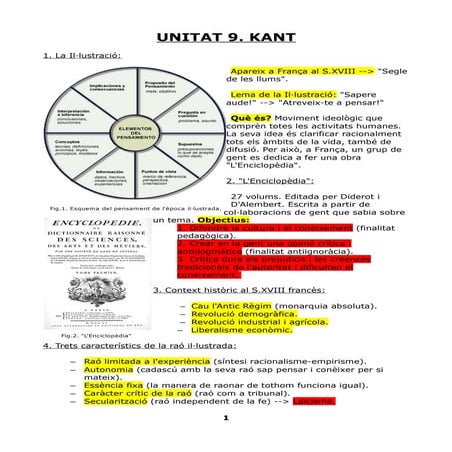 Unitat 9. kant | PDF