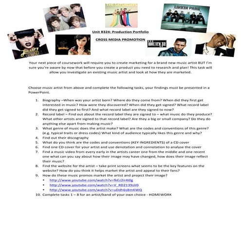Overview of the Music Industry for G322b | PPT
