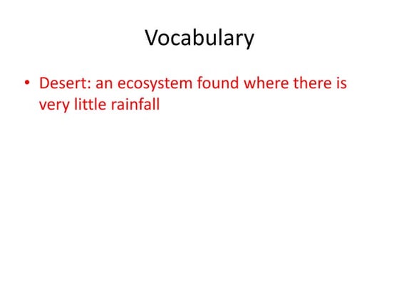 Desert ecosystem | PPTX