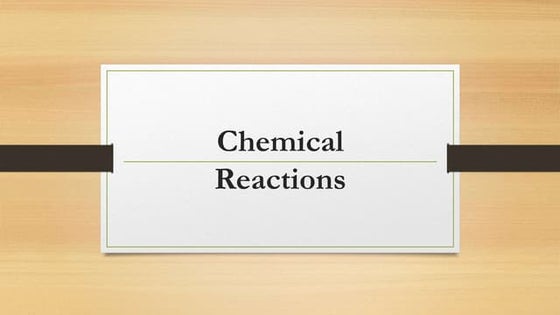 Rates Of Reaction | PPT