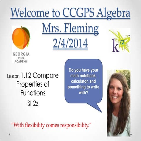 Unit C 1.12 comparing linear and exponential functions (2z) | PPTX ...