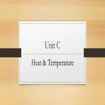 Unit c heattemperaturenotes | PPT