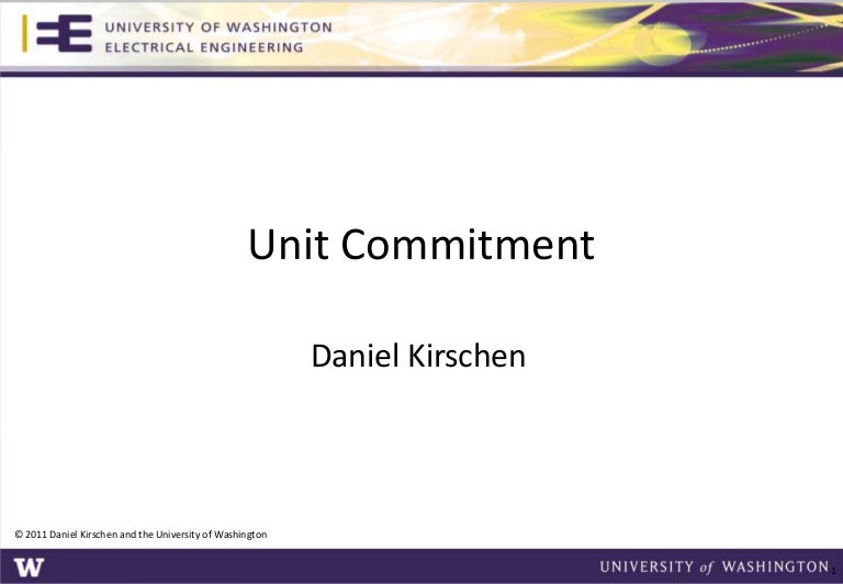 Unit Commitment In Power System