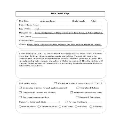 Unit cover page | PDF