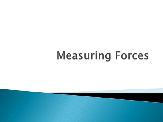 Measuring forces prac | PPTX