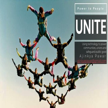 Unite - A Platform to Empower Civic Engagement | PPT