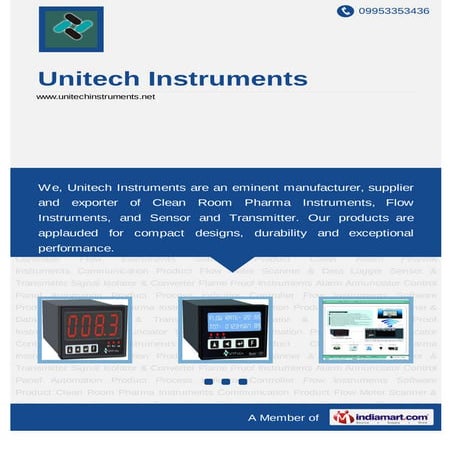 Unitech Instruments, Vadodara, Process Indicator Controller | PDF