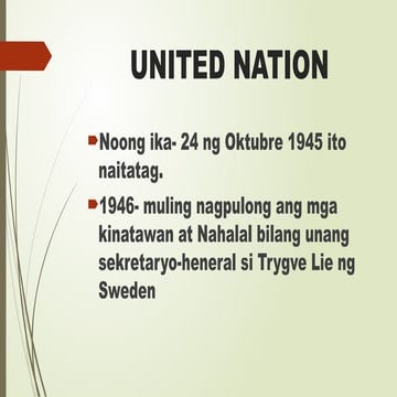 United Nations powerpoint Lesson Grade 8 | PPTX