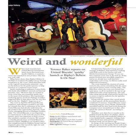 United Biscuits go Weird and Wonderful | PDF